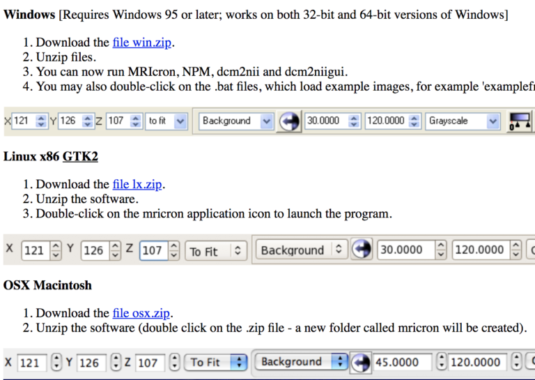 MRIcronのdcm2niiguiのインストール | βshort Lab